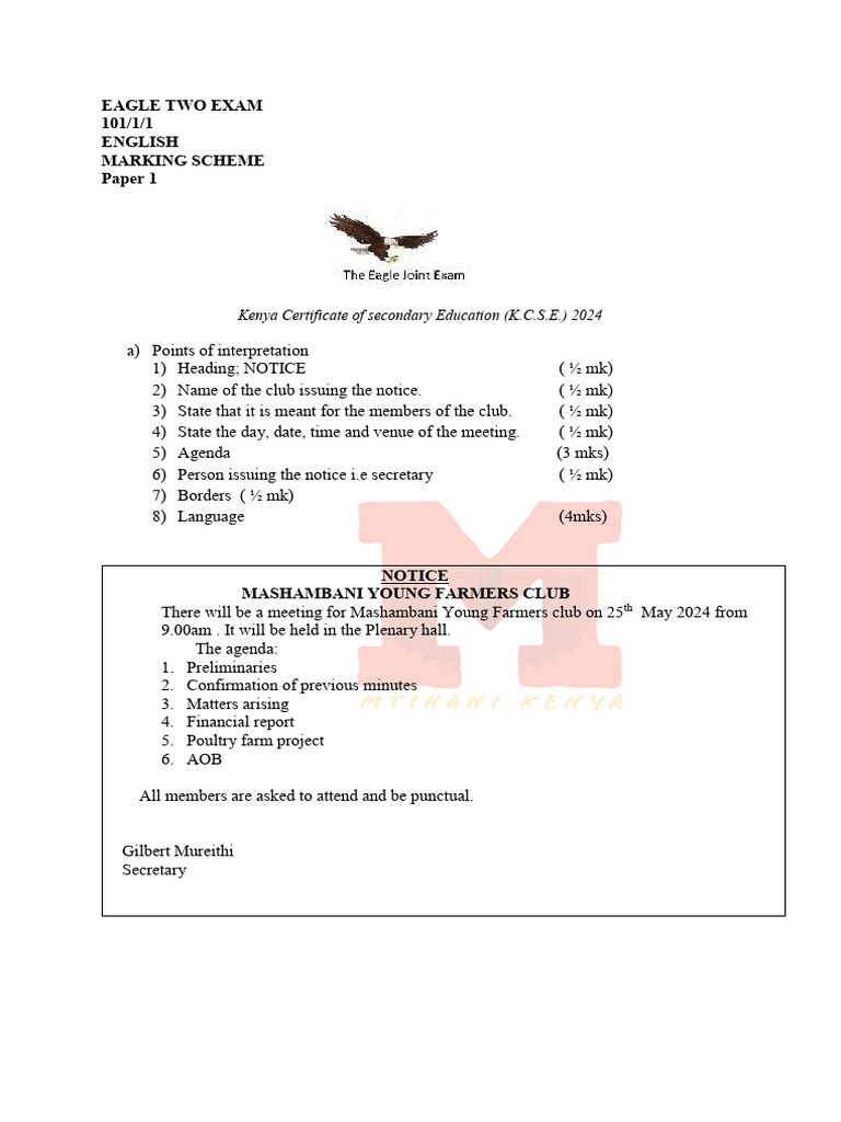 Eng P1 MS | PDF | Poetry | Verb