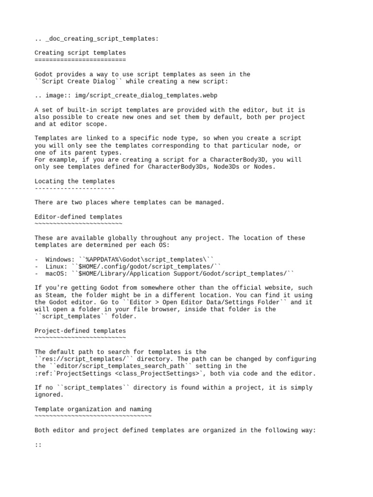 Creating Script Templates - RST | PDF | Computer Science | Operating ...