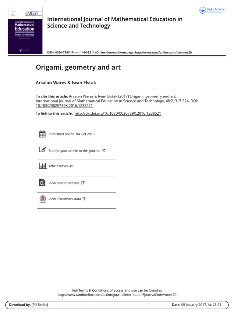 Origami Box: Geometry and Art Insights | PDF | Origami