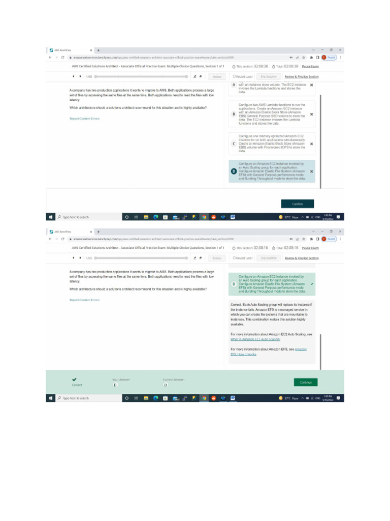 AWS Bench Preparation Simplilearn | PDF
