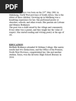 Tselane-And-The-Giant Storycard Sotho - Final | PDF