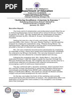 Narrative Report Classroom Observation | PDF | Teachers | Classroom