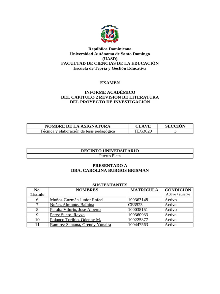 Examen Final | PDF | Teoría | Marco conceptual