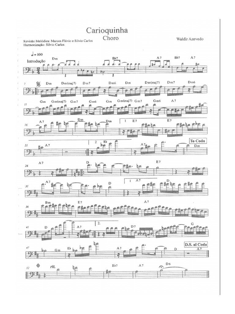 Carioquinha Choro | PDF