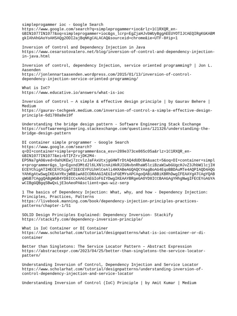 DependencyInjection | PDF | Computer Science | Programming Paradigms