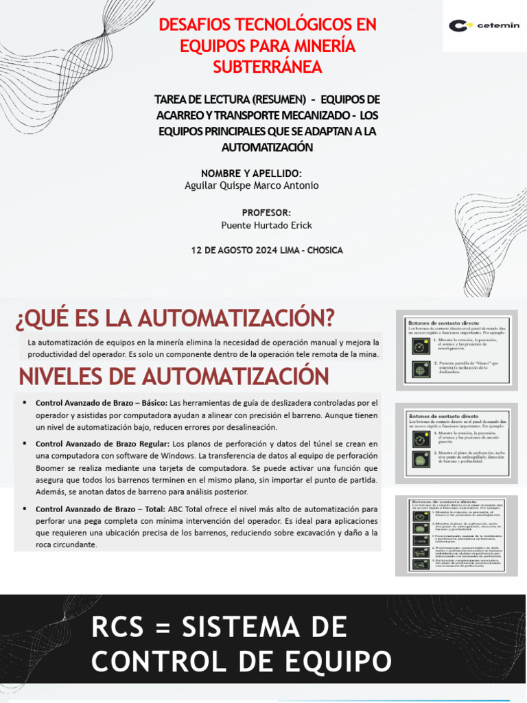 TAREA DE LECTURA EM 2024 ACARREO MECANIZADO | PDF