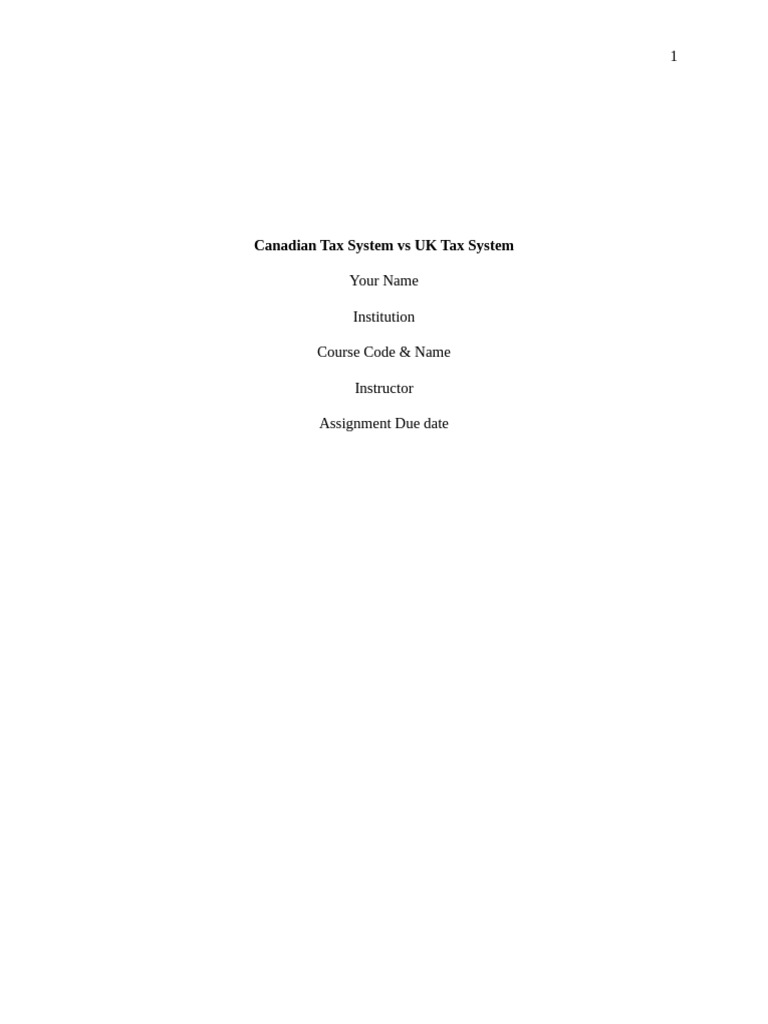 Case 2 - Canadian Tax System | PDF | Taxes | Capital Gains Tax