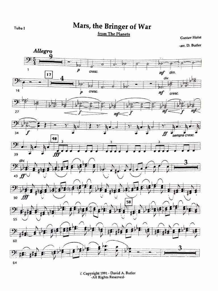 Mars-T1 | PDF | Suites | Compositions