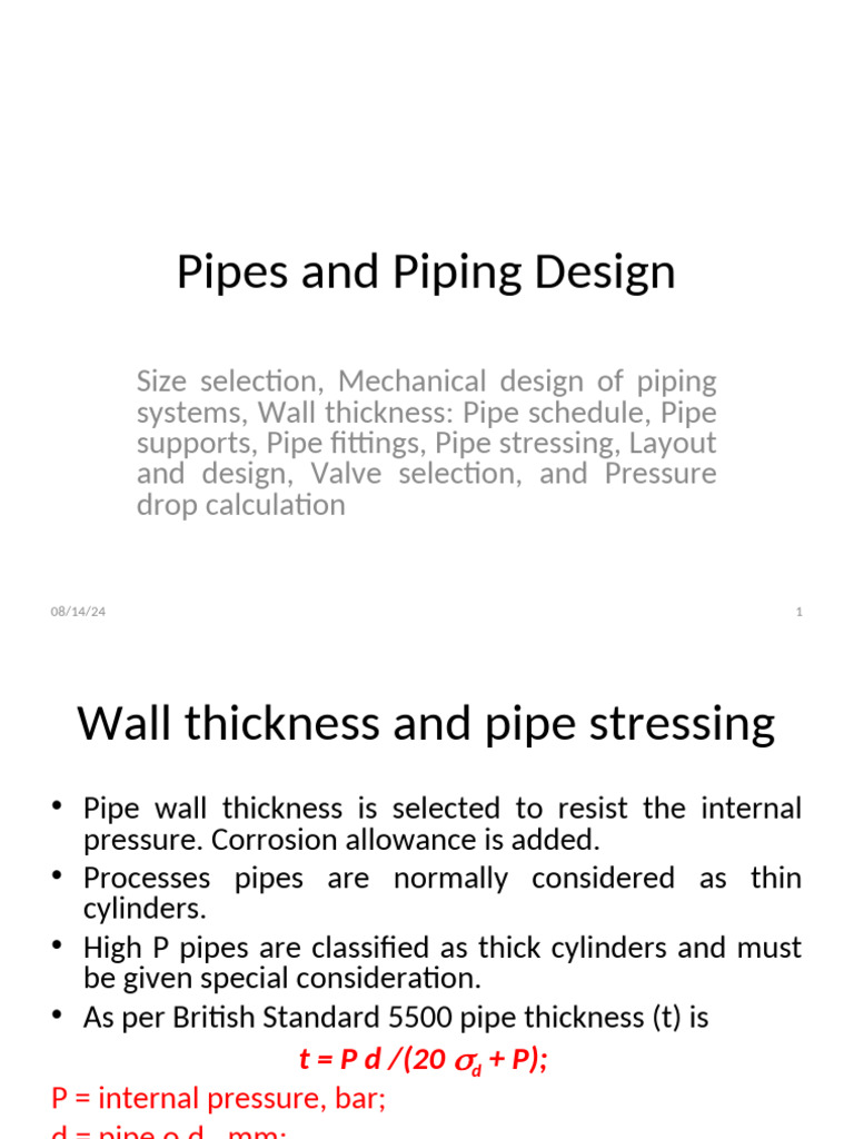 Pipes and Piping Design | PDF | Pipe (Fluid Conveyance) | Pump