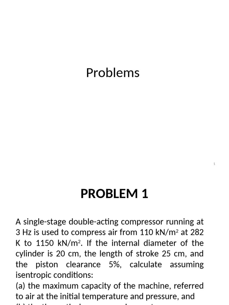 Problems On CF Pump and Comp | PDF | Pump | Liquids