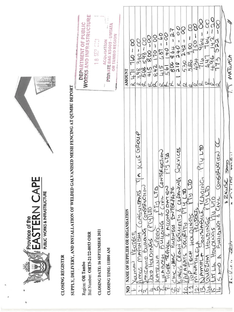 Qumbu Fencing | PDF