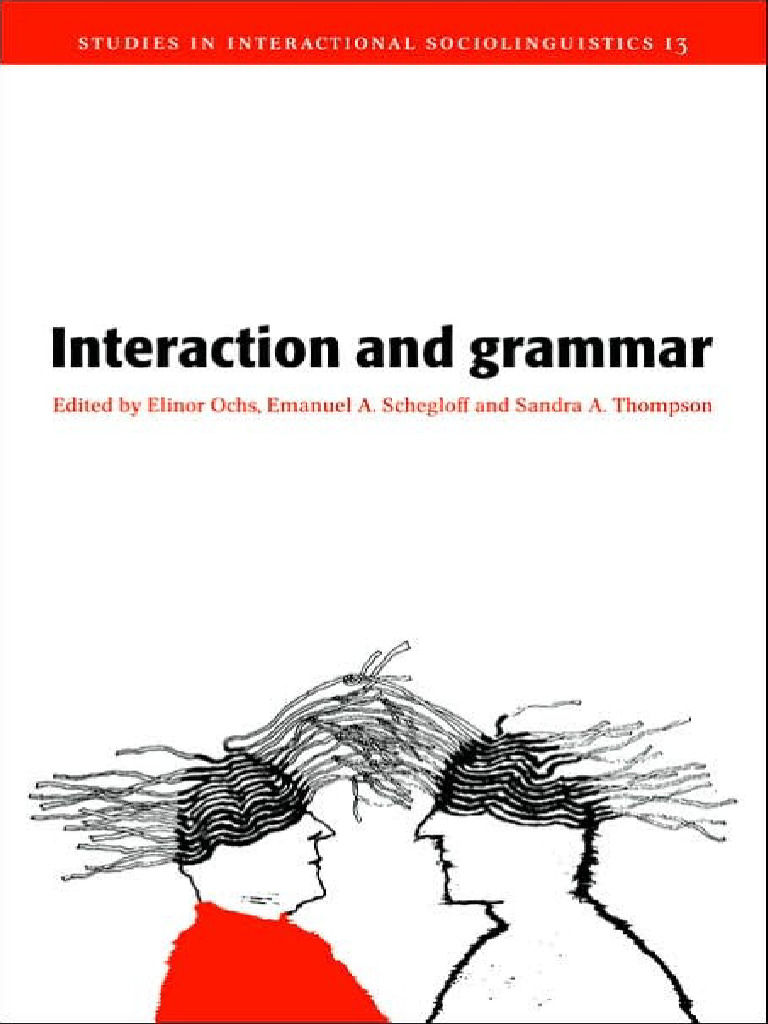 (Studies in Interactional Sociolinguistics) Elinor Ochs, Emanuel A ...