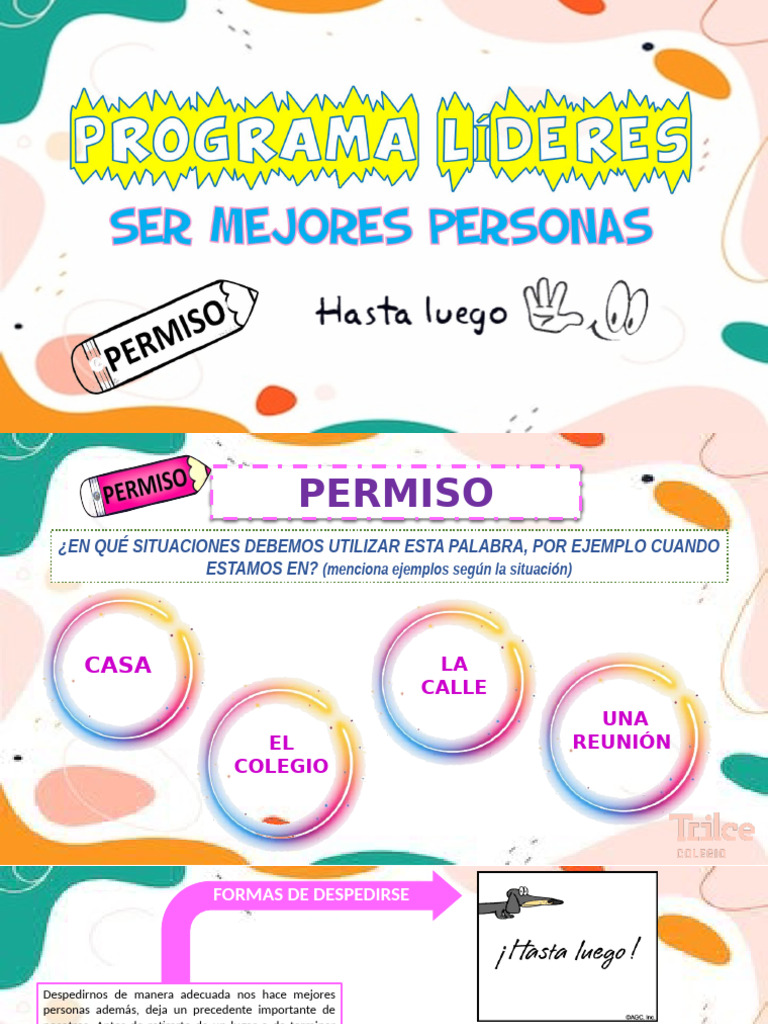 Programa Lideres - Permiso y Hasta Luego | PDF
