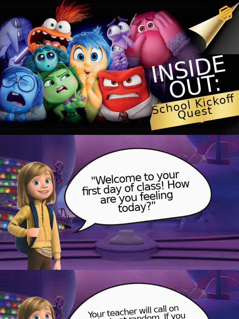 1st Day of Class Game Inside Out Anvml7 1 1 1 | PDF | Self-Improvement ...