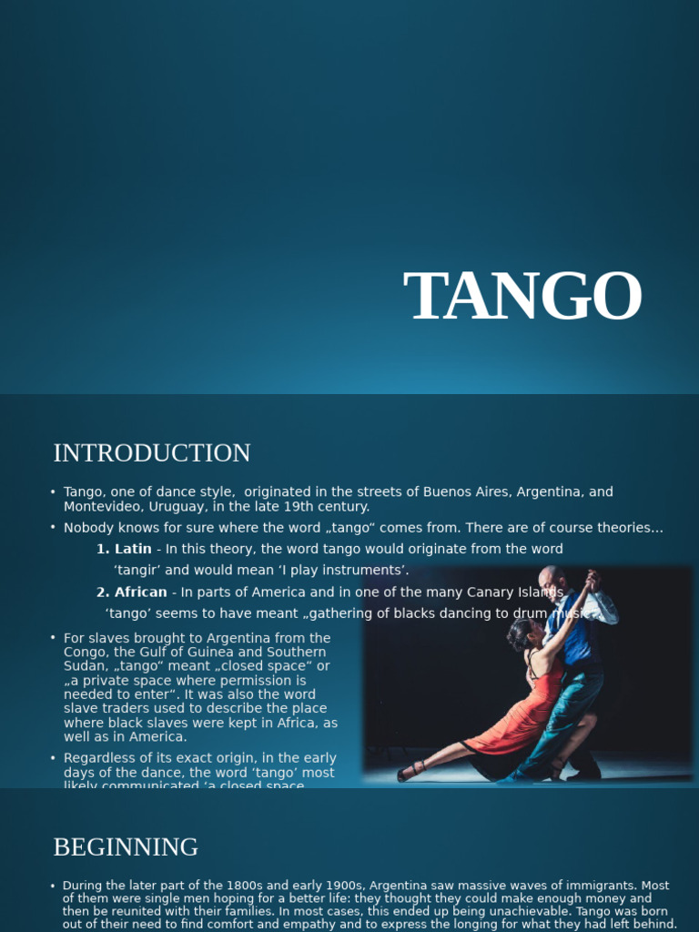 TANGO | PDF | Tango | Dances
