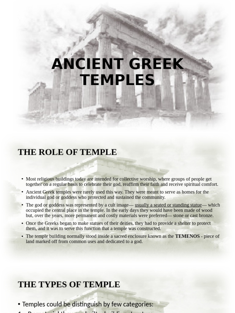 Greek Temples | PDF