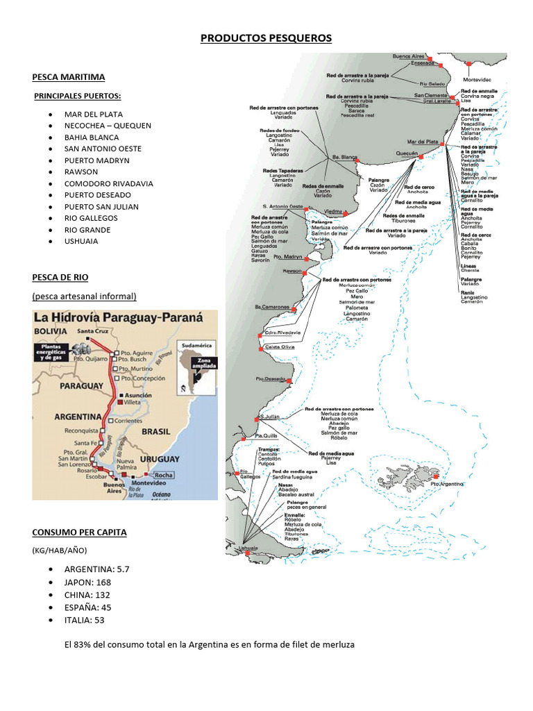 Productos Pesqueros en Argentina | PDF | Pescado