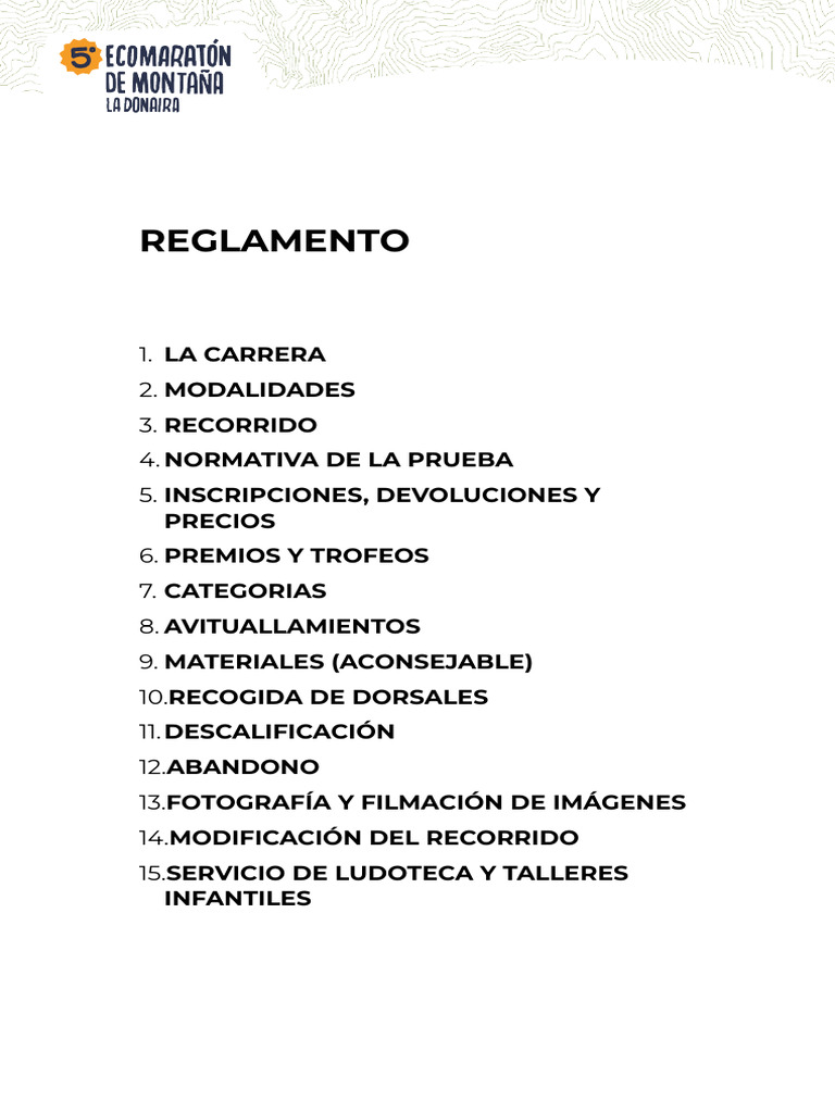 Reglamento Eco Maratón 2024 | PDF