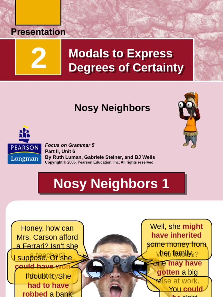 Modals To Express Degrees of Certainty | PDF | Language Arts ...