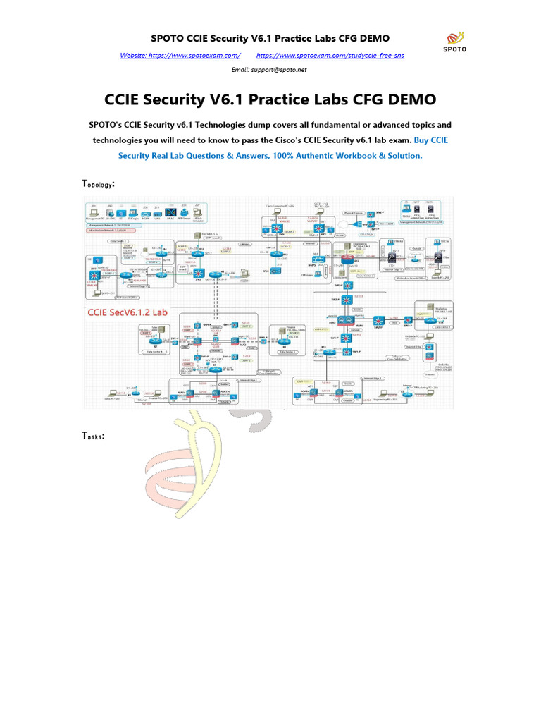SPOTO CCIE Security V6.1 Practice Labs CFG DEMO | PDF