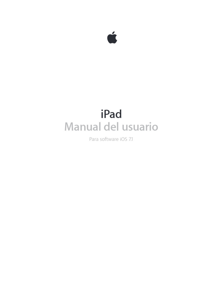 Ipad Manual Del Usuario | PDF | Yo pad | Yo sintoniza