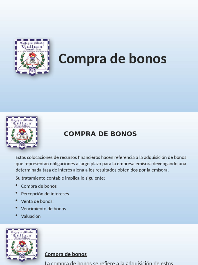 Compra de Bonos | PDF | Interés | Bonos (Finanzas)