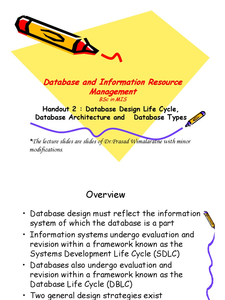 Database Design Life Cycle and Types of Databases | PDF | Conceptual Model | Databases