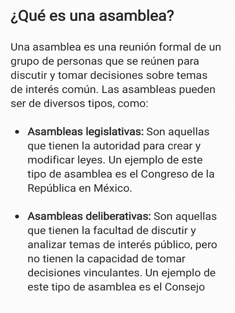 Exposici-N - Asamblea y Sus Caracter-Sticas | PDF