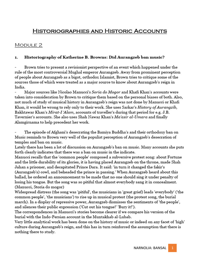 Historiographies and Accounts | PDF | Sufism | Mughal Empire
