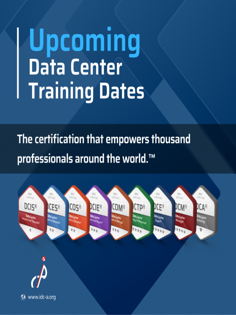 Upcoming Data Center Trainning Pdf