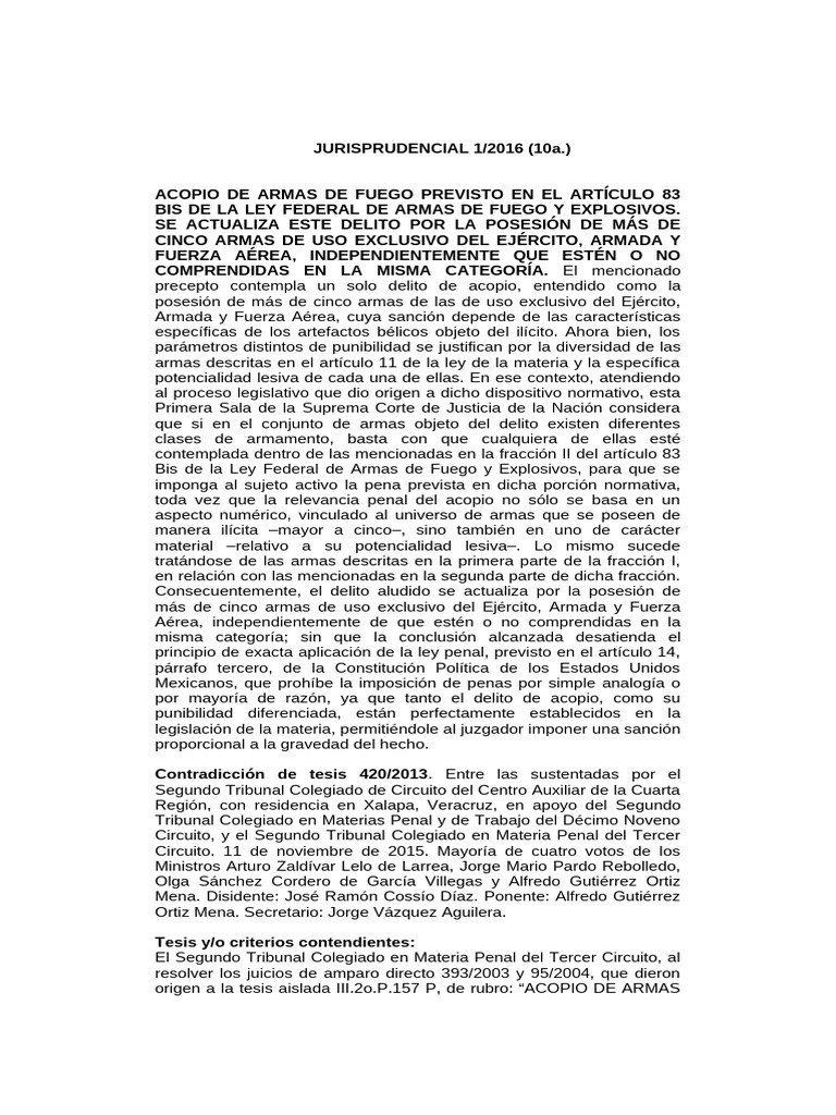 Primera Sala Marzo 16 2016 | PDF | Caso de ley | Sentencia (ley)