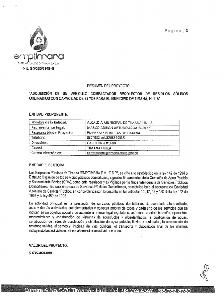 Resumen Del Proyecto | PDF