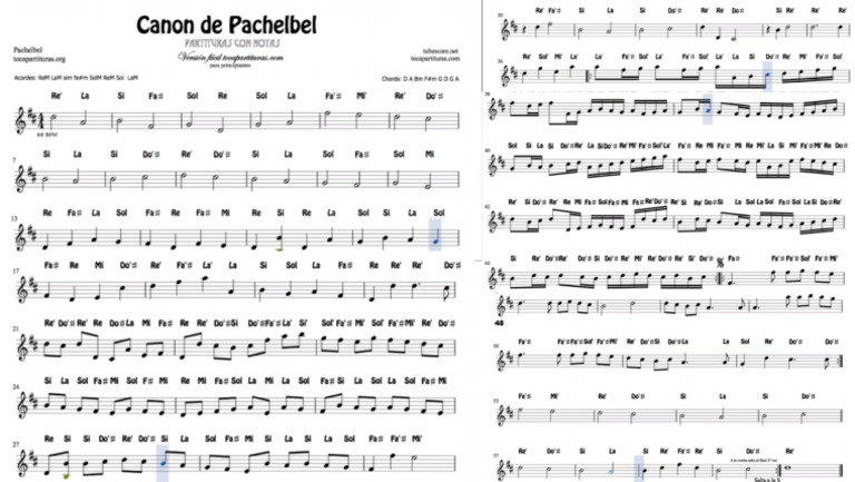 Canon de Pachel... | PDF
