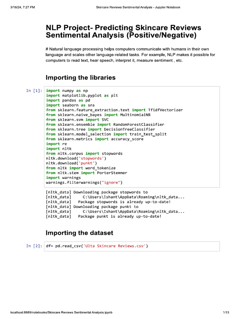 Sentiment Analysis | PDF