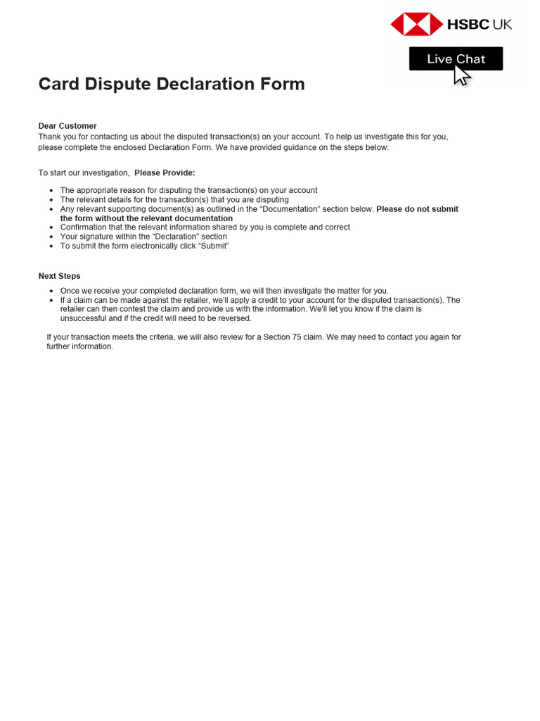 Card Dispute Guide for Customers | PDF | Cash | Financial Transaction