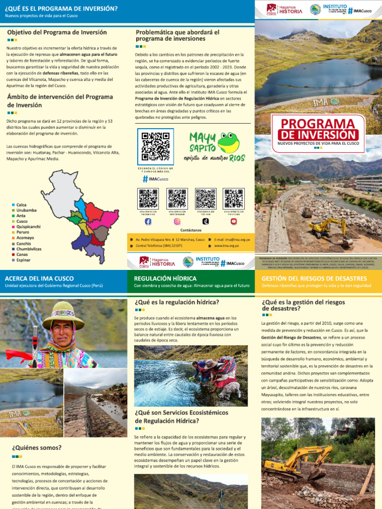 Tríptico A-4 - Programa de Inversiones | PDF