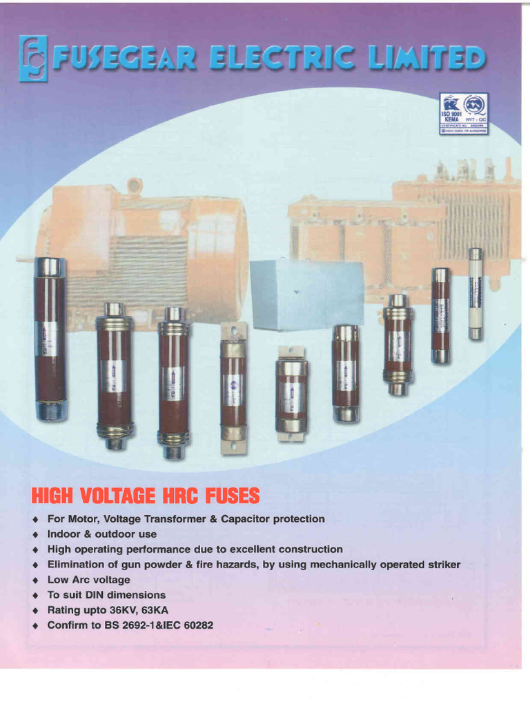 HT Fuse 1 1 | PDF | Voltage | Power Engineering