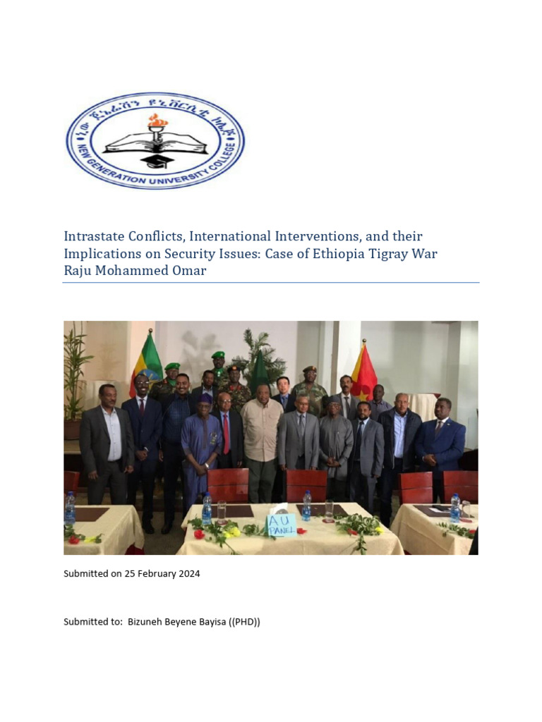 Intrastate Conflicts, International Interventions, and Their ...