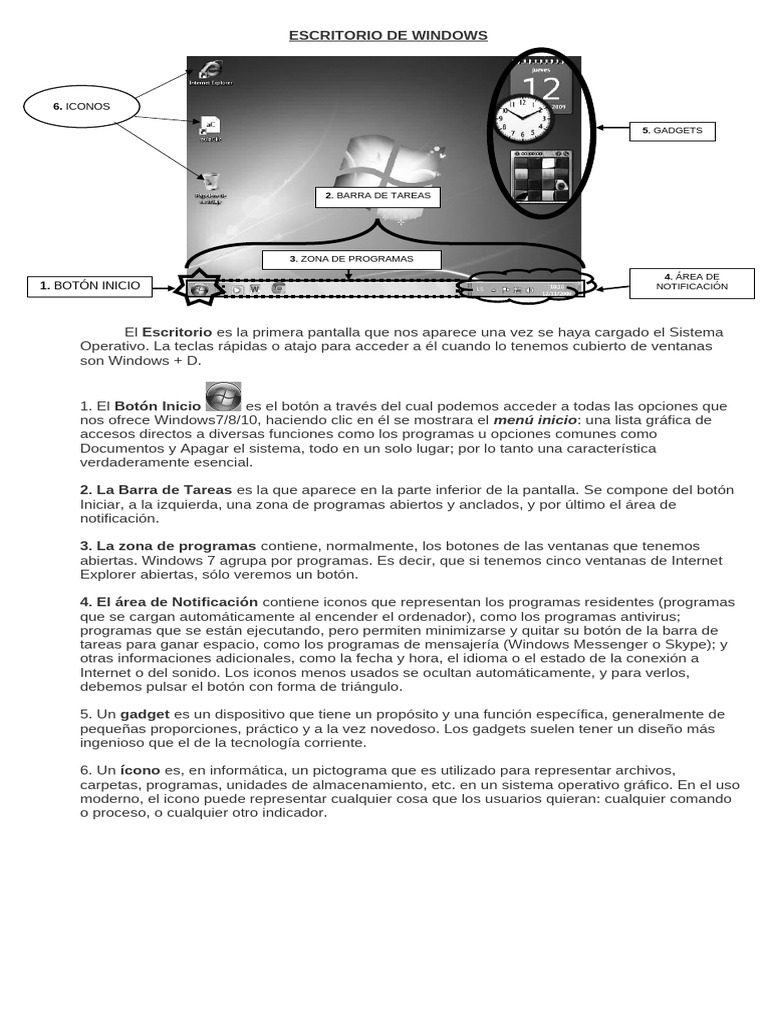 ESCRITORIO DE WINDOWS 5° | PDF | Ciencias de la Computación | Plataformas de computación