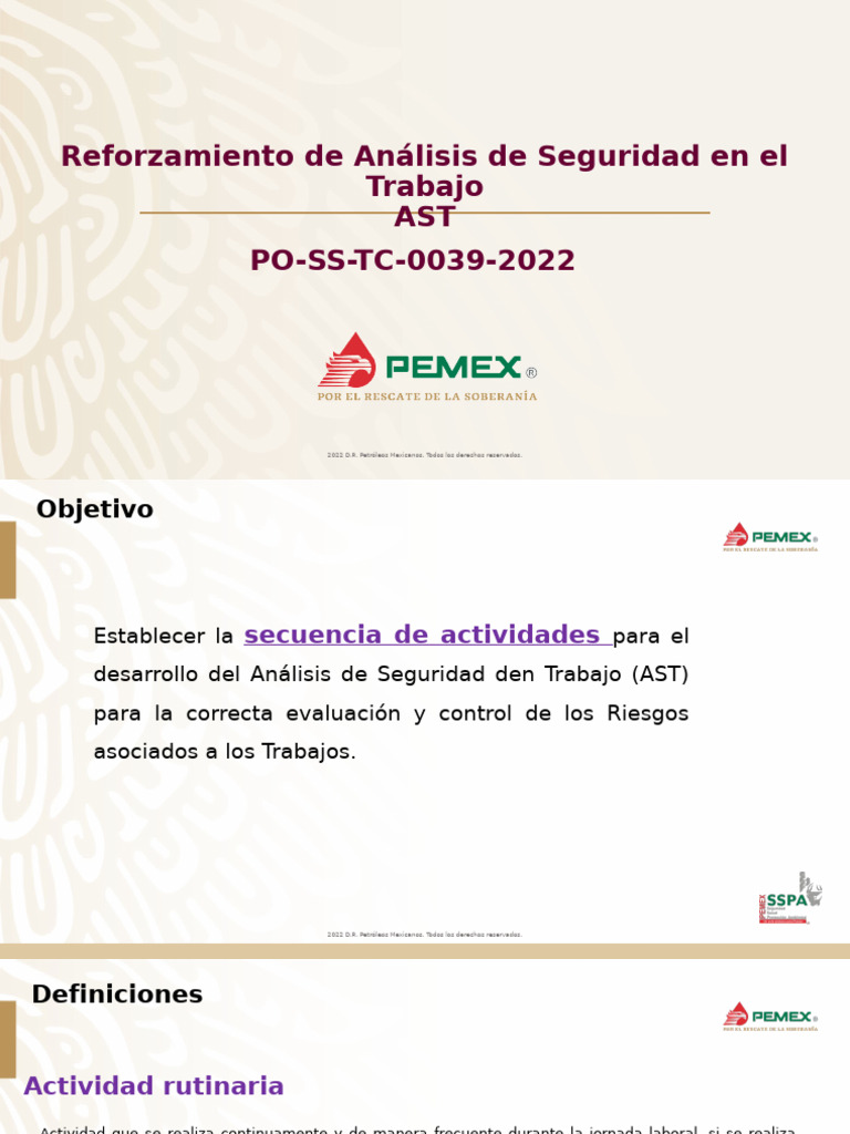 Reforzamiento AST | PDF | Riesgo | México