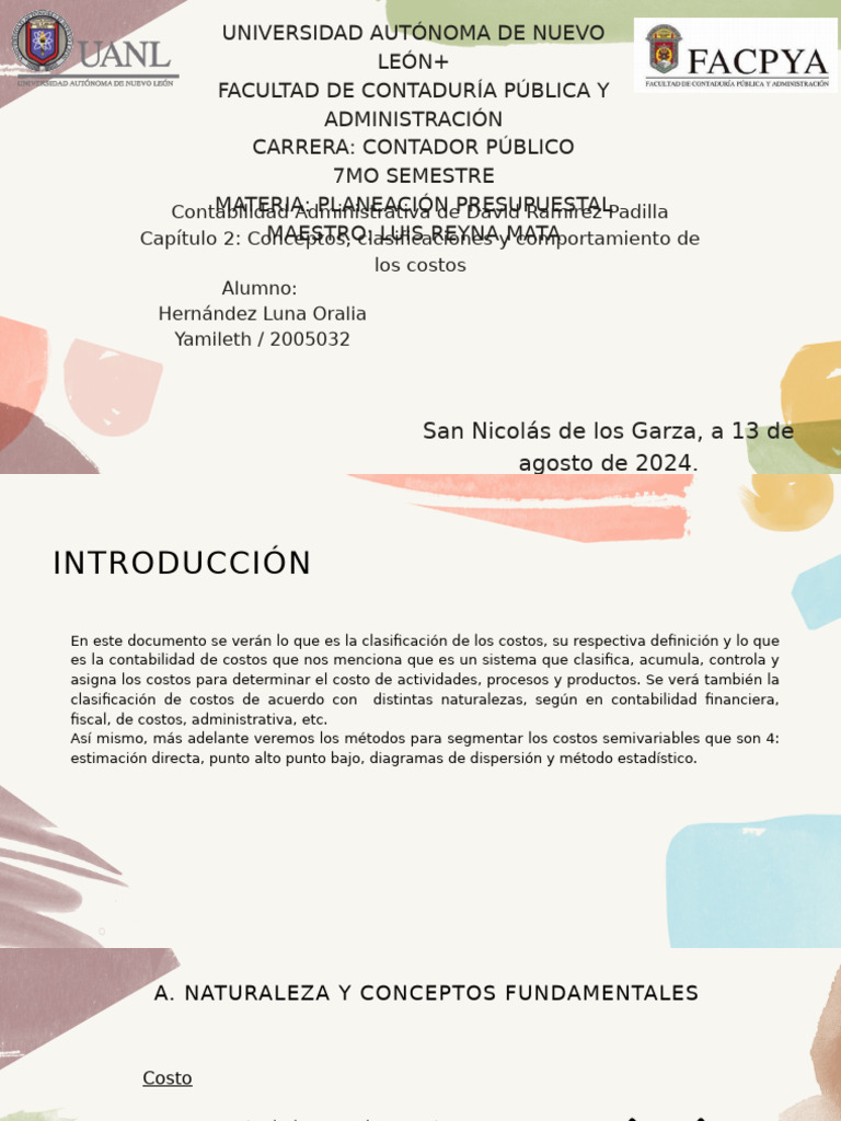 Act2 Cap2 Oyhl | PDF | Costo