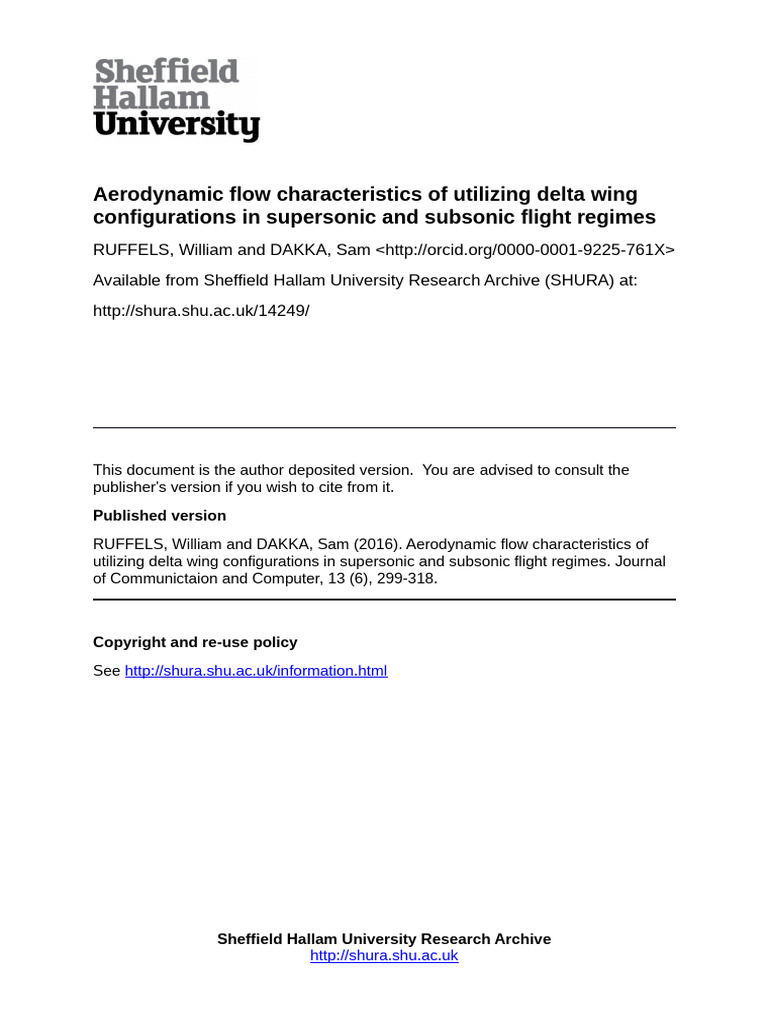 4-Aerodynamic FlowCharacteristics of Utilizing Delta Wing ...