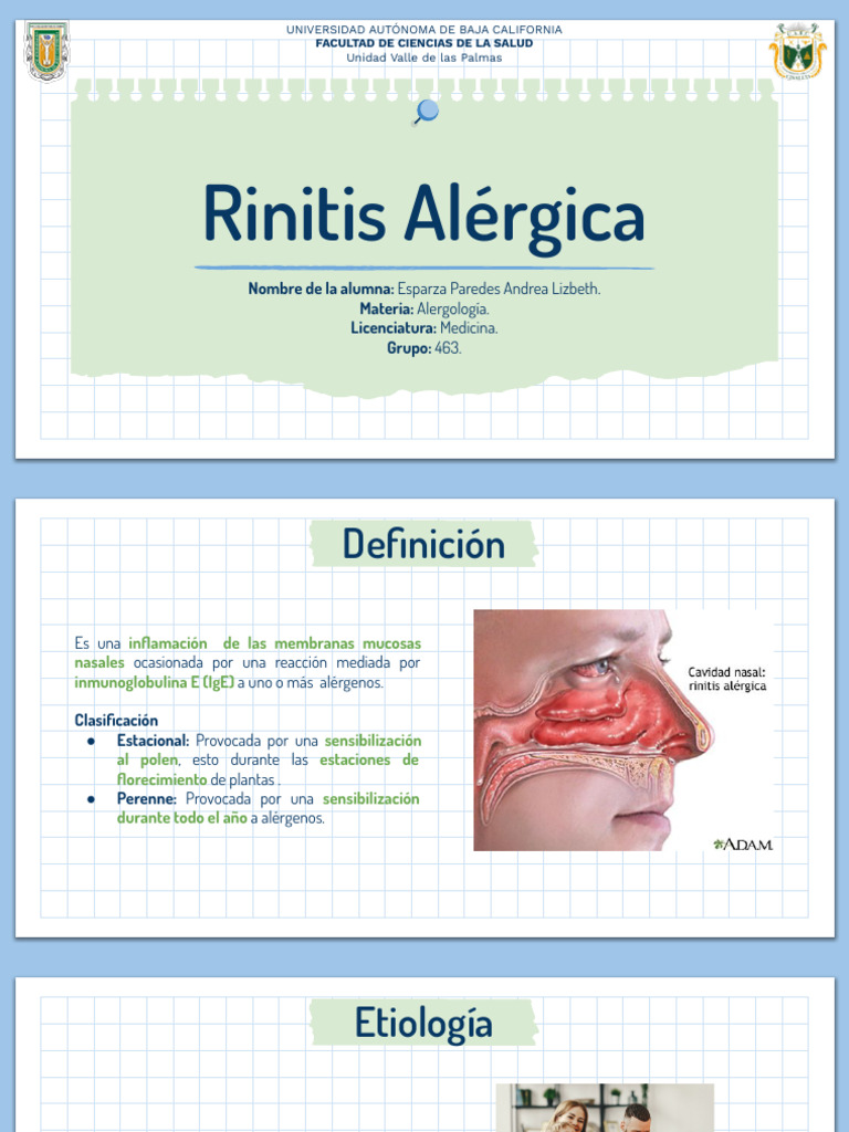 Rinitis Alergica | PDF | Alergia | Medicina