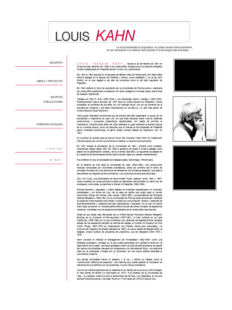 Louis Kahn | PDF