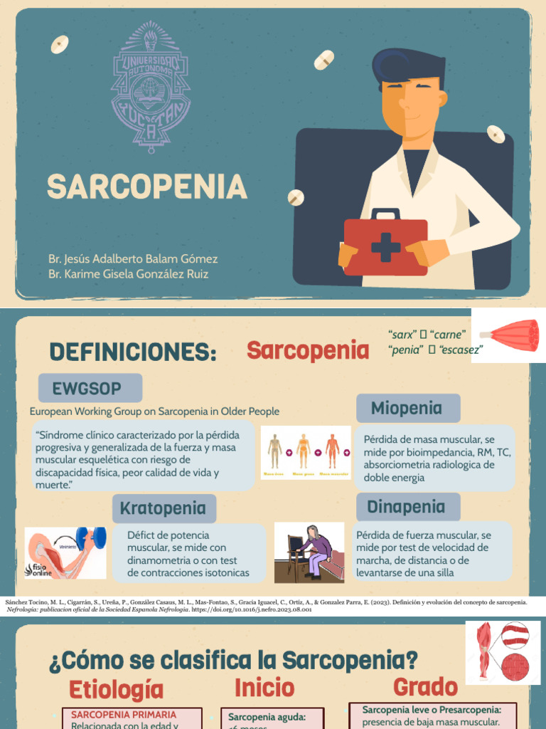 Definición y Clasificación de Sarcopenia | PDF | Ciencias de la Salud ...