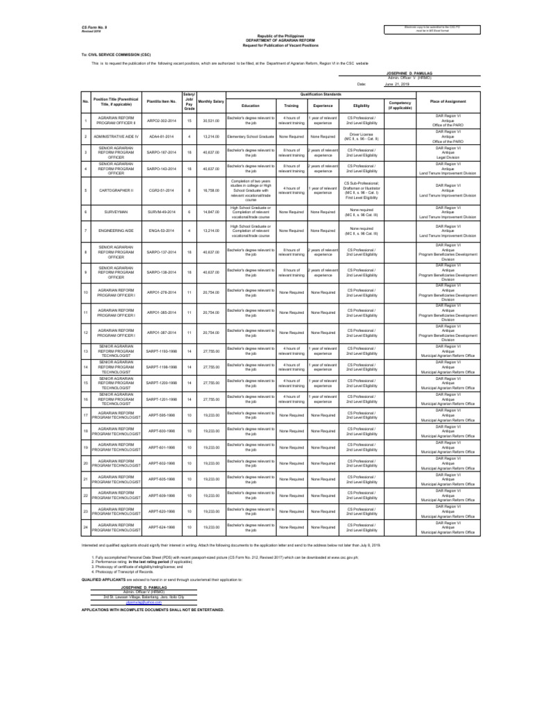 Job Vac r07 2019 07 Antique | PDF