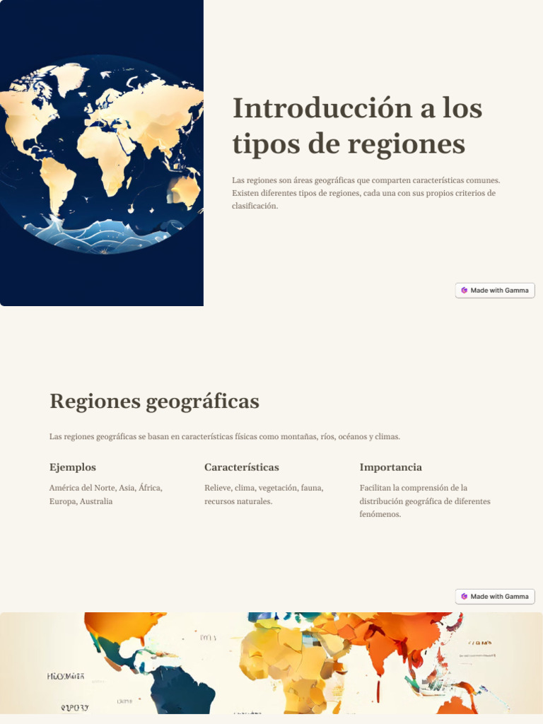 Tipos de Regiones: Geográficas y Más | PDF | Clima | Geografía Física
