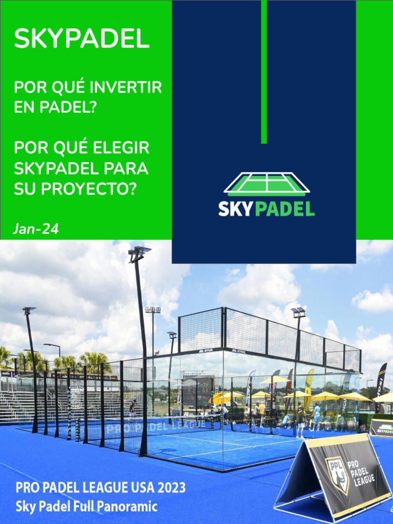 SKY PADEL DOSSIER Spanish - Jan24 | PDF | Tornillo | Acero