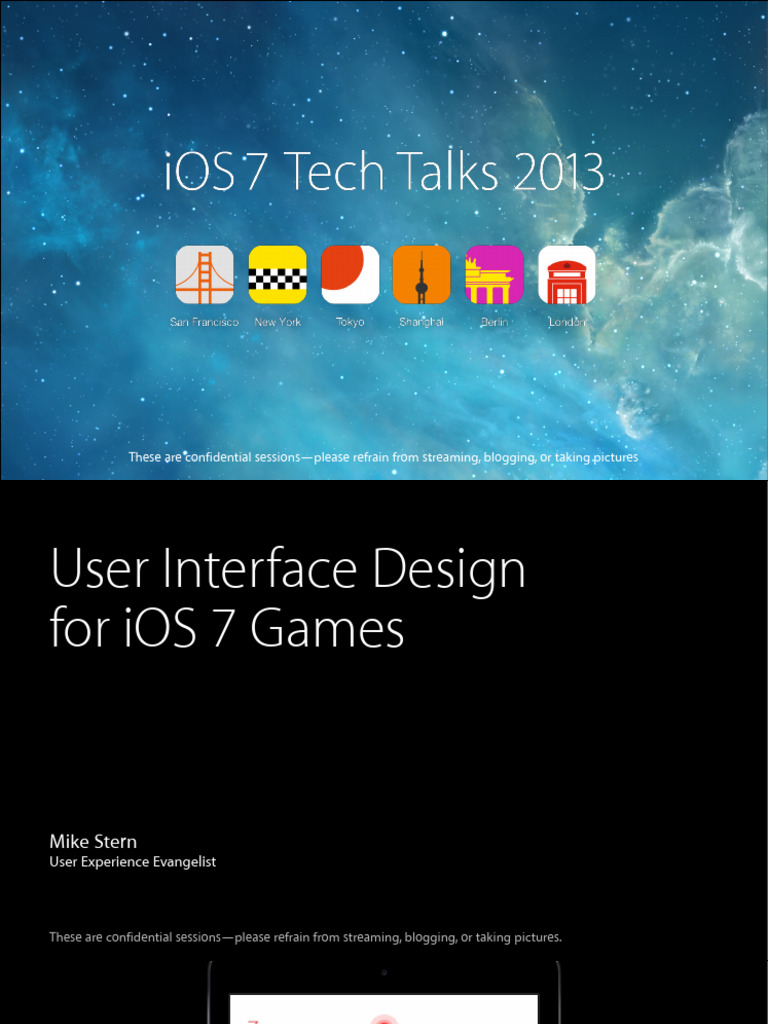 User Interface Design for IOS 7 Games | PDF | Ios | Mobile Computers