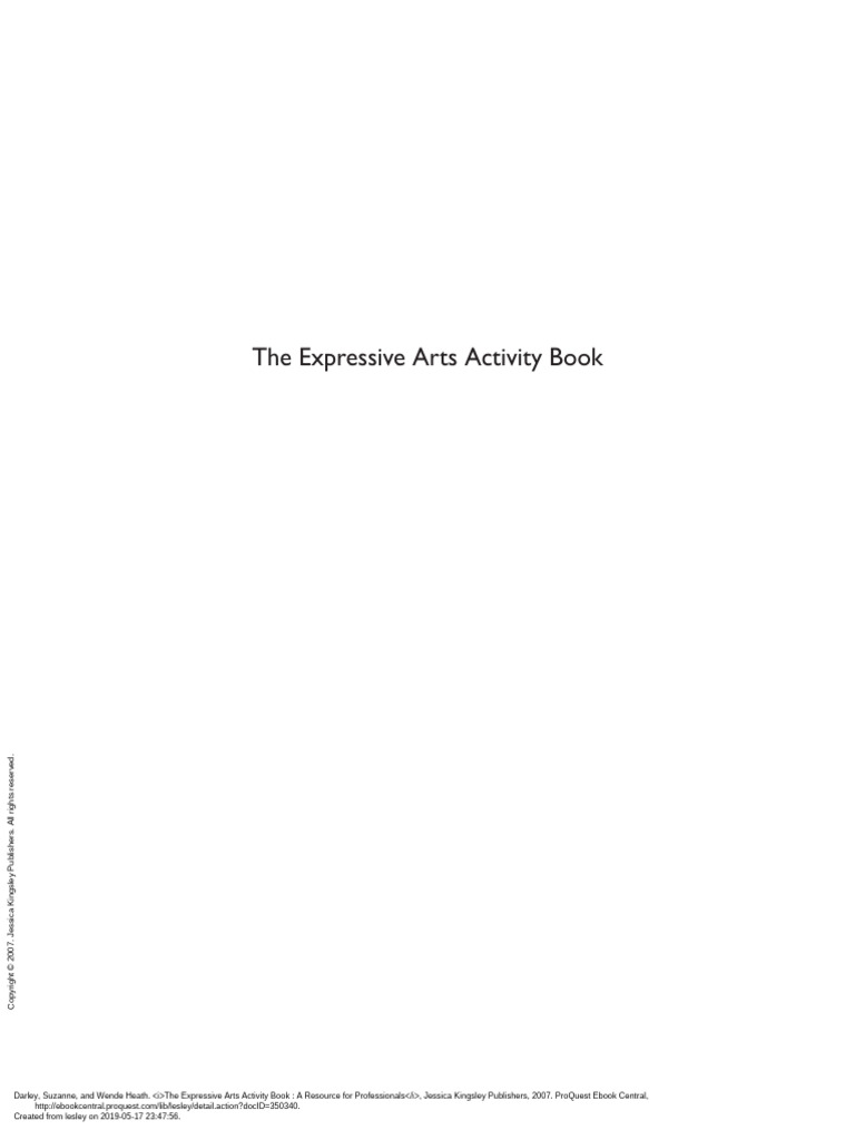 The Expressive Arts Activity Book | PDF | Art Therapy | Health Care